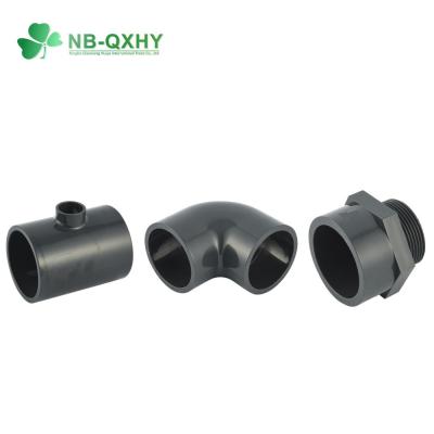 China Equal Pn16 PVC Pipe Fitting DIN Standard for Deep Gray High Pressure for sale