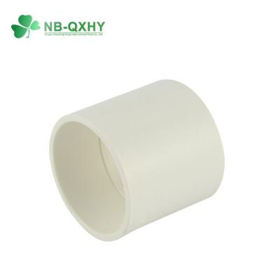 China ASTM Standard 100% Material High Thickness UPVC Plastic Sch40 PVC Pipe Fitting Coupler for sale