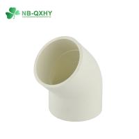 China UPVC ASTM Sch40 45 Degree Elbow for Plastic Pipe Fittings Easy to Install and Maintain for sale