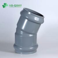 China Grey UPVC Fitting Plumbing Fitting with Rubber DIN Standard Pn10 QX Pressure Rating for sale