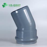 China Grey UPVC Fitting Plumbing Fitting with Rubber DIN Standard Pn10 QX Pressure Rating for sale