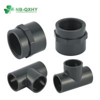 China DIN Standard Dark Gray Pn16 PVC Pipe Fittings 110mm Y Type Tee for Water Treatment for sale