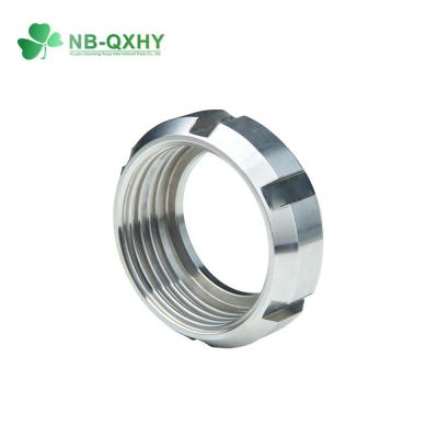 China Stainless Steel Round Nut SS304 SS316 for Food Grade Sanitary Fitting DN15-300 0.5