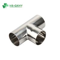 China Stainless Steel Sanitary Tee Fitting QX Connection For Industrial Applications for sale