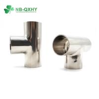 China Stainless Steel Sanitary Tee Fitting QX Connection For Industrial Applications for sale