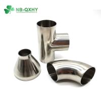 China Stainless Steel Sanitary Tee Fitting QX Connection For Industrial Applications for sale