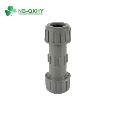 China Affordable Socket Surface Type All Sizes and Types Light Grey Pn10 Plastic PVC Fitting for sale