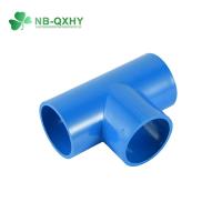 China 45 Degree Tee Plastic Fitting Bright Red and Blue Ideal for Water Treatment Solutions for sale