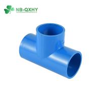 China 45 Degree Tee Plastic Fitting Bright Red and Blue Ideal for Water Treatment Solutions for sale