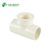 China Customized Color Accepted White Sch40 PVC Fitting with Cross Design and ANSI Standard for sale