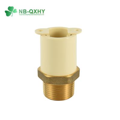 China PVC Glue Connection CPVC ASTM 2846 Plastic Fitting with Copper Insert Full Size for sale