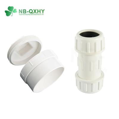 China High Pressure Rating Pn16 White Grey Sch40 Fitting Durable Plastic Pipe Socket Fittings for sale