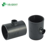 China Light Gray Plastic Equal Tee Pipe Fitting Pn10 PVC DIN Standard for High Temperature for sale