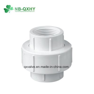 China QX Connection White 1/2 to 4 Inch Sch40 UPVC Fittings in White with Glue Connection for sale