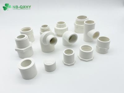 China High Thickness PVC ASTM Sch40 Pipe Fittings Schedule 40 Tee for Water Supply Pressure for sale