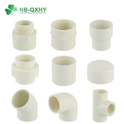 China UV Protection Sch40 90 Elbows PVC Pn16 Sch40 Pipe Plastic Flanges Fittings for Market for sale