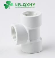China Glue Connection PVC Plastic Elbow UPVC BS Thread Fittings for Pipe 1/2