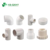 China Sch40 Pipe Fittings UPVC PVC Elbow Ios9001 Complete Size 5deg Angle ASTM Standard Plastic for sale