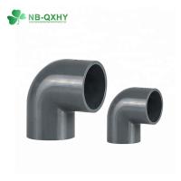 China UPVC Fittings DIN Plastic Tube Elbow Pn10 Pn16 DIN Pipe Fitting for Outdoor or Underground for sale