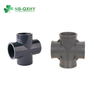 China Hot Water PVC Reducer Equal Elbow Y Industry DN15/20/25 UPVC Cross Pn16/10 DIN Superior for sale