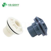 China 90deg Angle PVC UPVC Sch40 Water Tank Back Nut with Male and Female Type US 1/Piece for sale
