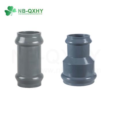 China UPVC DIN Standard Pn10 Equal Reducer Coupling for Water Supply Outdoor or Underground for sale