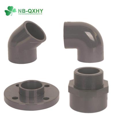 China De63-400 South America/Peru DIN Standard Pn10 Pn16 PVC UPVC Pipe Fittings for Water Supply for sale