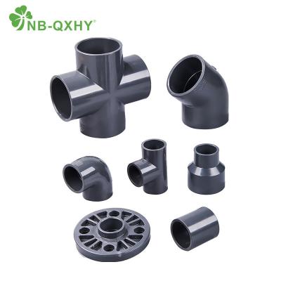 China 90 Degree PVC/UPVC Sch80 Elbow Tee Pipe Fitting for ASTM Standard Large Size 16