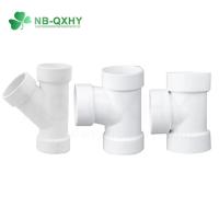 China NB-QXHY PVC/UPVC Lateral Drain Dwv Tee 90°Cross Pipe Fitting with EPDM Rubber Band for sale