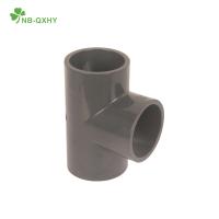 China Water CPVC Tee Pipe Fitting with Socket Pn10/Pn16 Glue/Thread Connection Design for sale