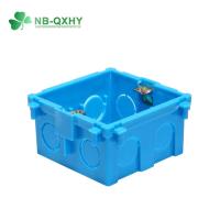 China Blue PVC Conduit Fitting Electric Wire Switch Box For Conduit Made Of 100% Material for sale