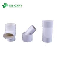 China Customization 100% Material PVC 45 Degree Oval Drain Fittings Tee UPVC Reducer Elbow for sale
