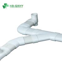 China Equal UPVC PVC Plastic Flat Mouth Sewage Ellipse Drain Pipe Fitting System for Bathroom for sale