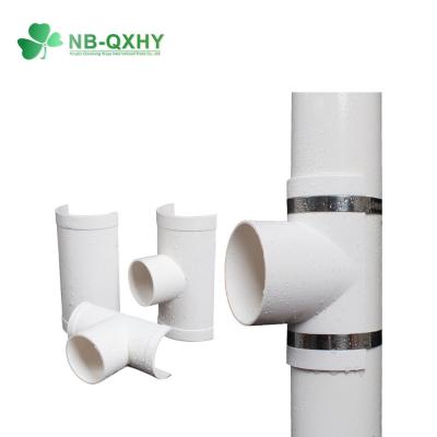 China Plastic PVC DIN GB Water Drain Equal/Reducer Snap Tee Pipe Fitting for Repairing Leaks for sale
