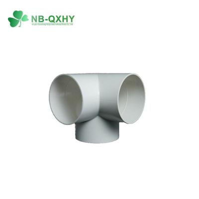 China PN16 Round Head Code PVC Plant Irrigation Drainage Pipe Fittings Three Dimensional Tee for sale