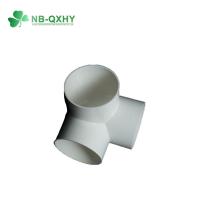 China PN16 Round Head Code PVC Plant Irrigation Drainage Pipe Fittings Three Dimensional Tee for sale