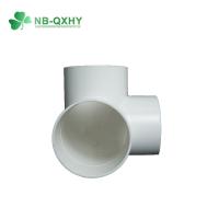 China PN16 Round Head Code PVC Plant Irrigation Drainage Pipe Fittings Three Dimensional Tee for sale