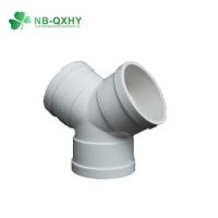 China PN16 Round Head Code PVC Plant Irrigation Drainage Pipe Fittings Three Dimensional Tee for sale