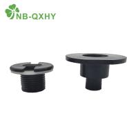 China Round Head Aquarium Air Tube Sewage Seafood Pool Bulkhead Fittings Connector with 1 for sale