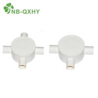China UV Protection Red/White PVC Cable Conduit Electric Four-Way Pipe Fitting Cross 20-63mm for sale