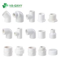 China OEM PVC UPVC Sch40/80 Plastic Elbow Pipe Fittings for Water System 1/2