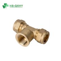 China NB-QXHY Brass Copper Pipe Hose Compression Fitting Connector with High Thickness for sale