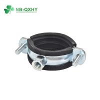 China Steel Wheel Pipe Clamp with EPDM Rubber and 15-200mm 3/8