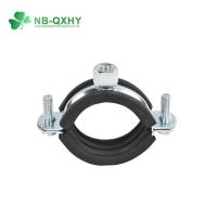 China Steel Wheel Pipe Clamp with EPDM Rubber and 15-200mm 3/8