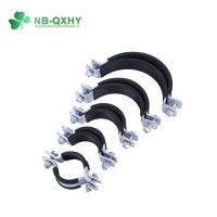 China Steel Wheel Pipe Clamp with EPDM Rubber and 15-200mm 3/8