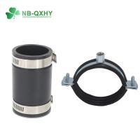 China Mirror Polished Flexible Wholease Black Double Galvanized Pipe Clamp with EPDM Rubber for sale