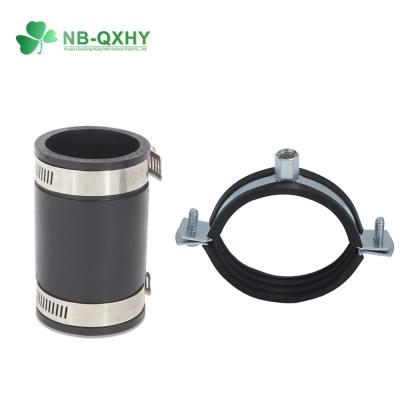 China Mirror Polished Flexible Wholease Black Double Galvanized Pipe Clamp with EPDM Rubber for sale