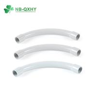 China High Thickness PVC UPVC Electrical Conduit 90 Degree Elbow for Electrical Connections for sale