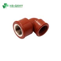China Wall Thickness Pn20 Pn25 High Pressure Brown Red Female 90 Degree Elbow Connector for sale