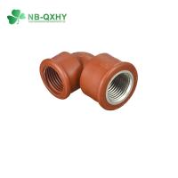 China Wall Thickness Pn20 Pn25 High Pressure Brown Red Female 90 Degree Elbow Connector for sale